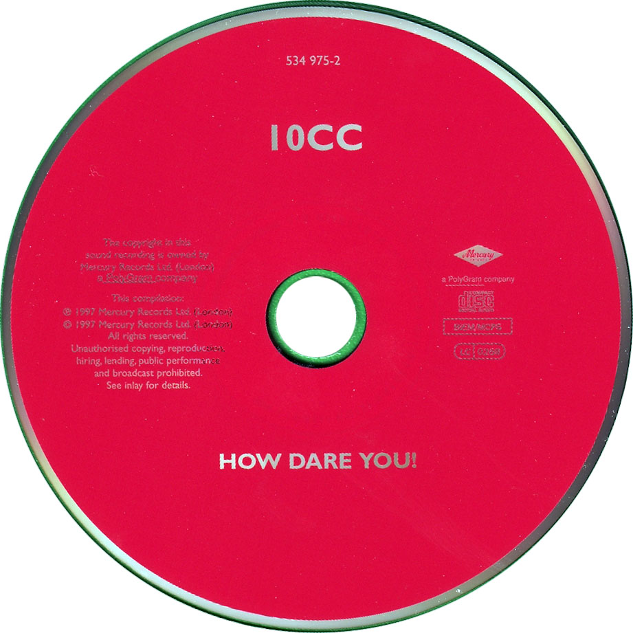 10cc How Dare You (1997) : CD | CD Covers | Cover Century | Over 1.000. ...